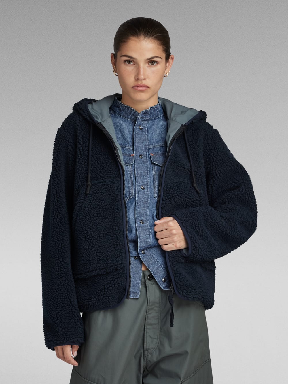 G star teddy coat store