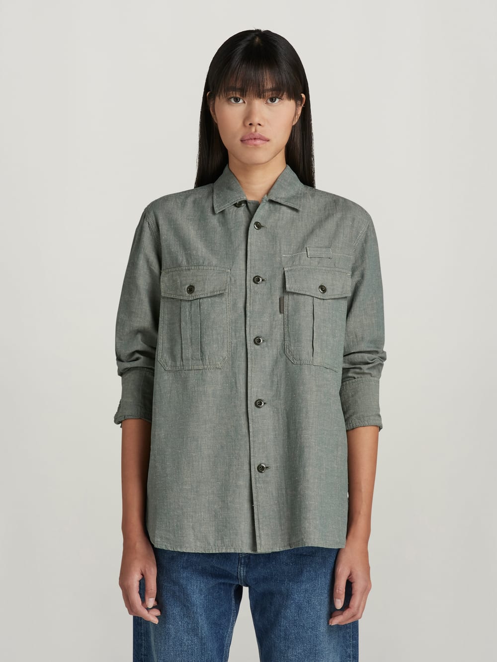 Officer Boyfriend Shirt Green G STAR CA